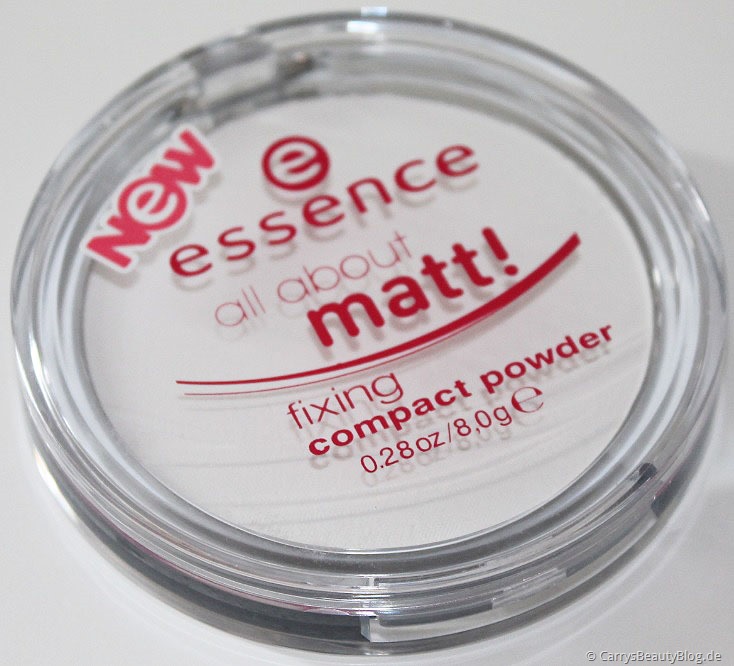 Neuer Favorit - essence all about matt! fixing compact powder | Living ...